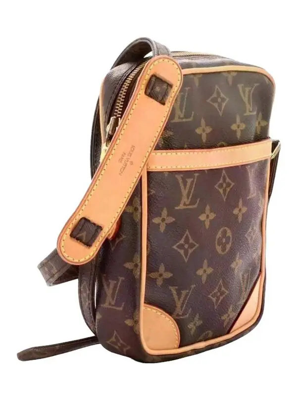 LOUIS VUITTON Danube Monogram Canvas Crossbody Bag - Brown