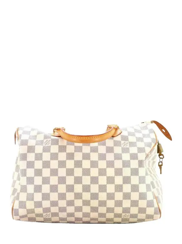 LOUIS VUITTON Damier 30 Satchel - Black