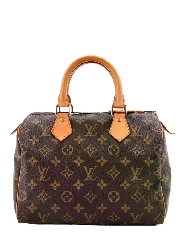 LOUIS VUITTON Speedy Handbag Monogram Canvas 25 Satchel - Brown