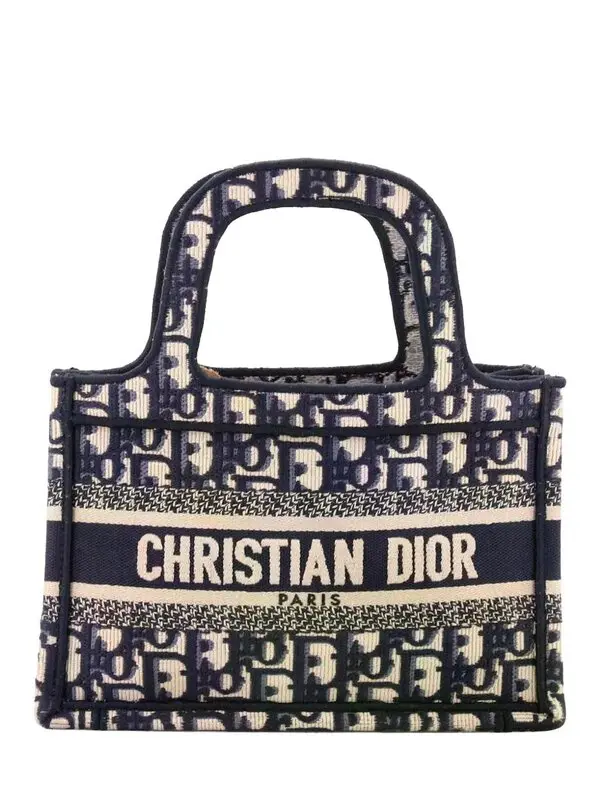 Dior Oblique Canvas Mini Tote Bag - Blue
