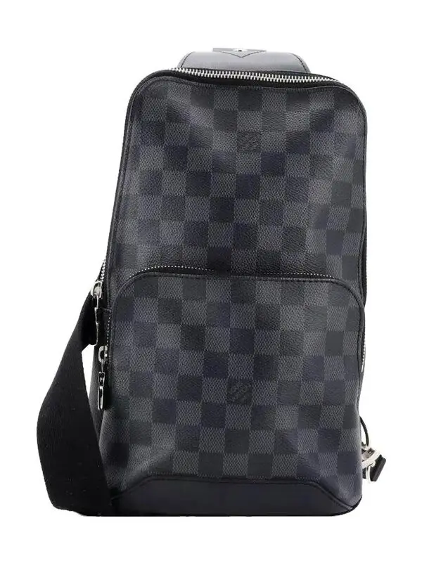 LOUIS VUITTON Avenue Sling Bag Damier Graphite - Black