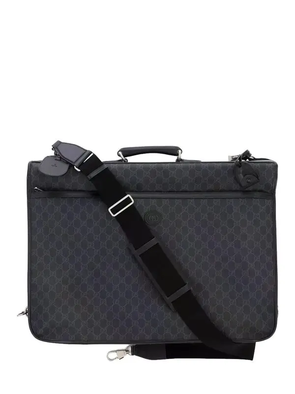 Gucci Interlocking G Garment Bag Gg Coated Canvas - Black