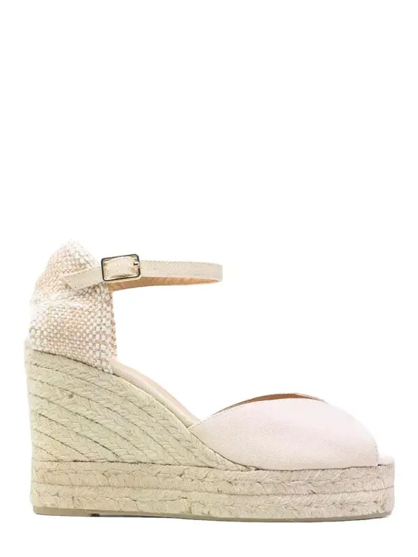 CastaÑer Bianca Peep-toe Espadrilles - Neutrals