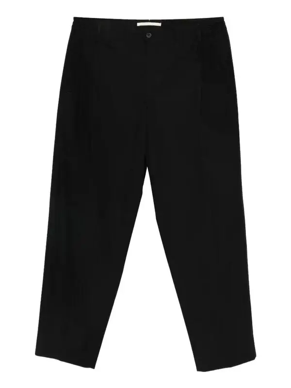 BRIGLIA 1949 Manhattans Front-seam Trousers - Black