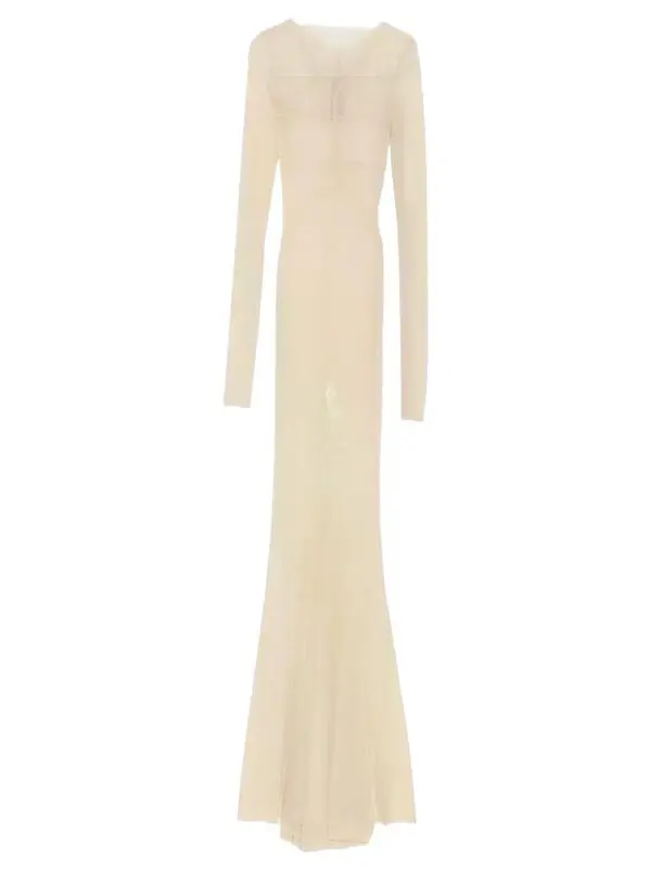 Rick Owens Long-sleeve Maxi Dress - Neutrals