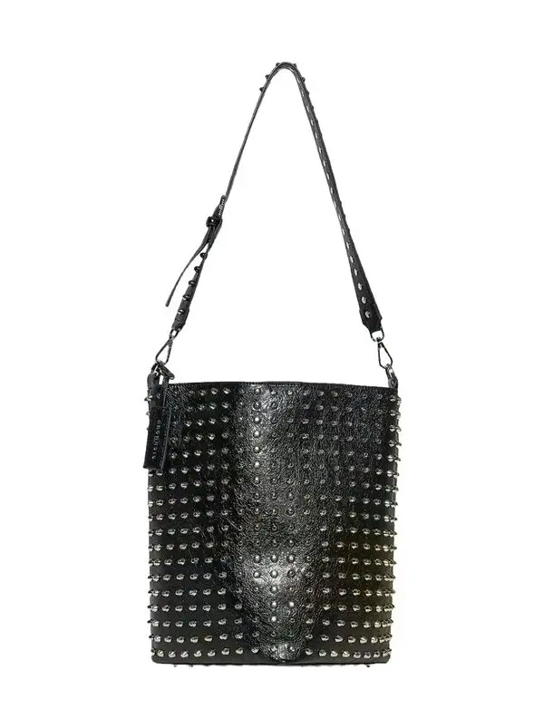 John Richmond Studded Bucket Bag - Black