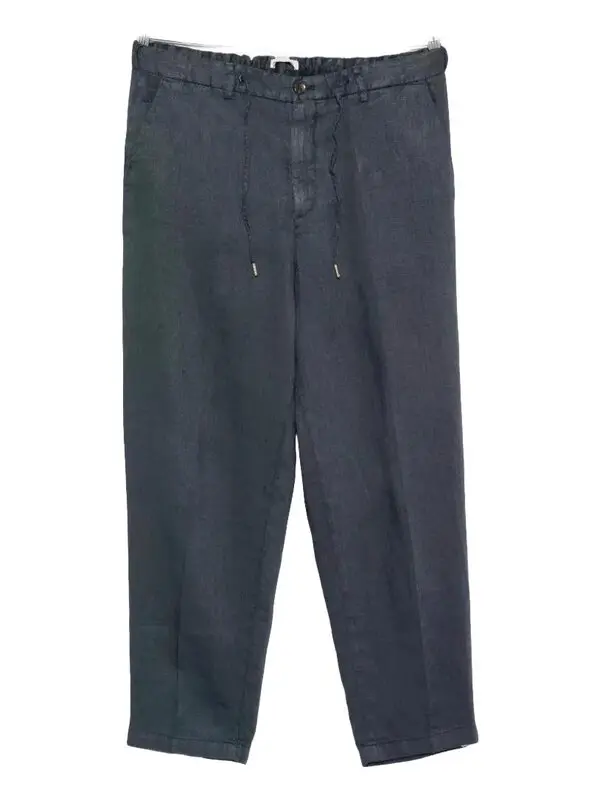 BRIGLIA 1949 Linen Trousers - Blue
