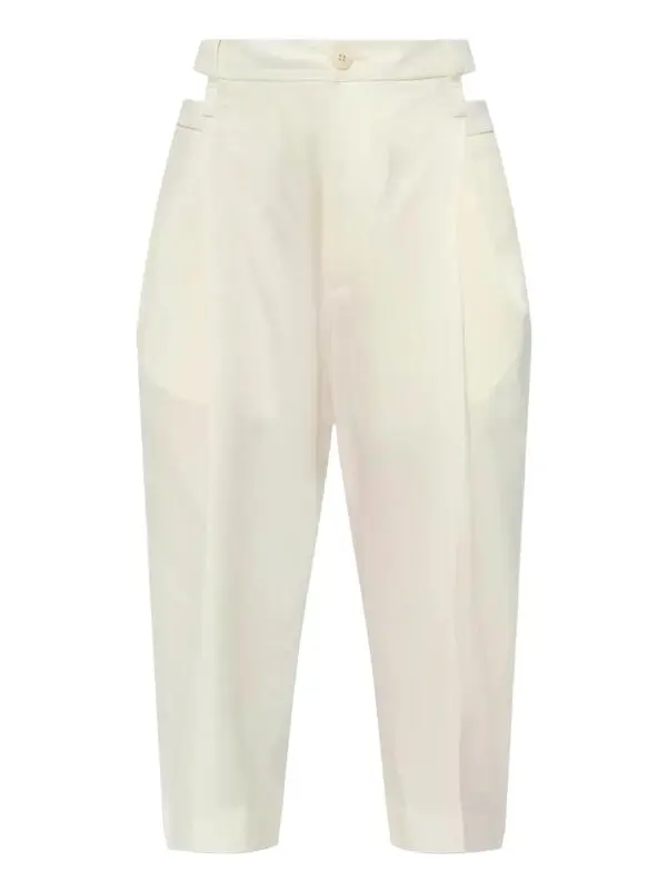 Issey Miyake Cut-out Trousers - White