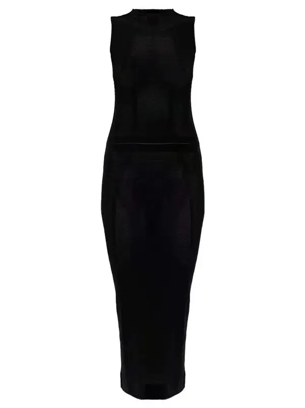 Issey Miyake Sleeveless Midi Dress - Black