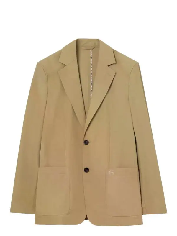 Burberry Technical Cotton Tailored Jacket - Neutrals