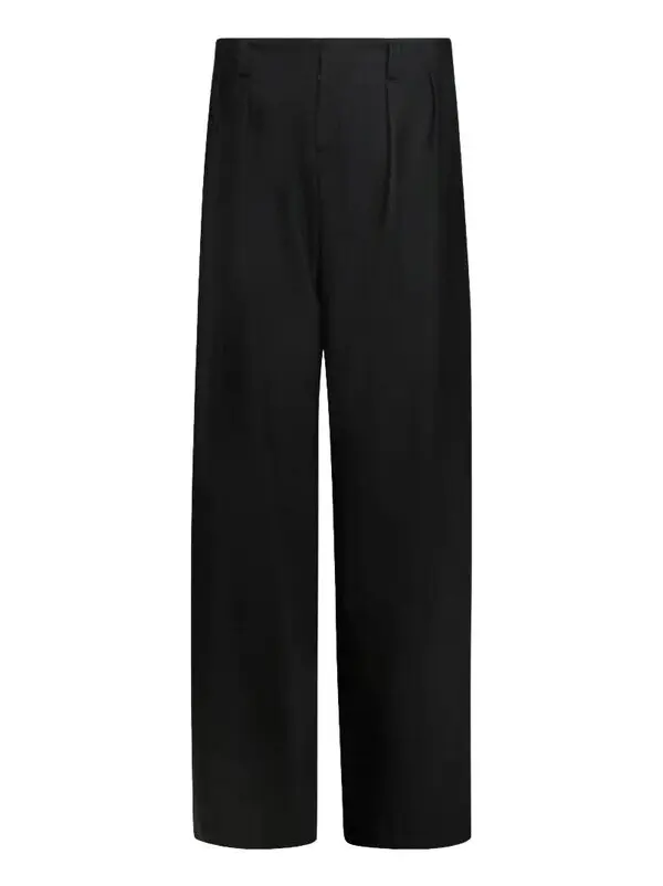 David Koma Double-pleated Trousers - Black