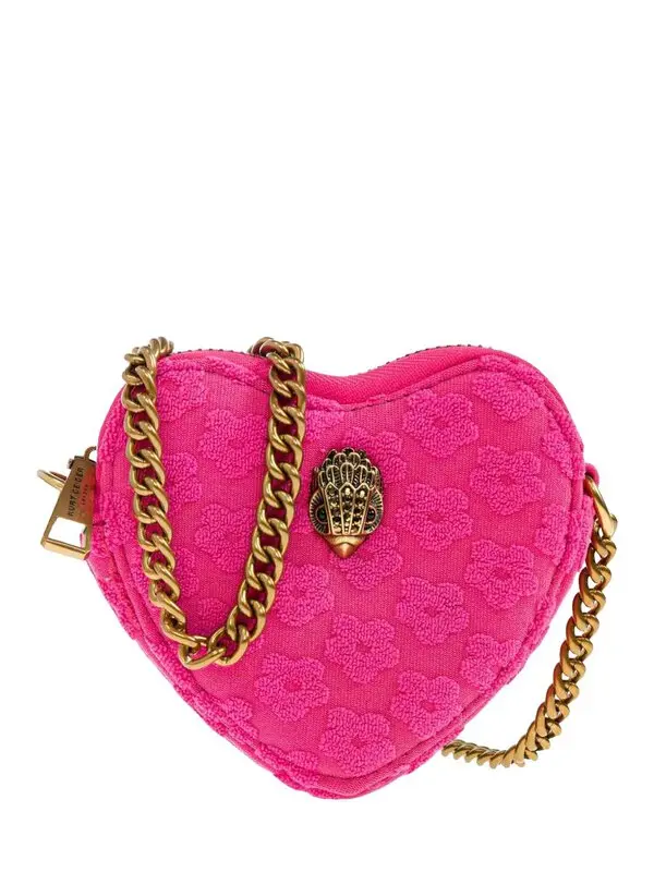 Kurt Geiger Heart Chain Cross Body Bag - Pink