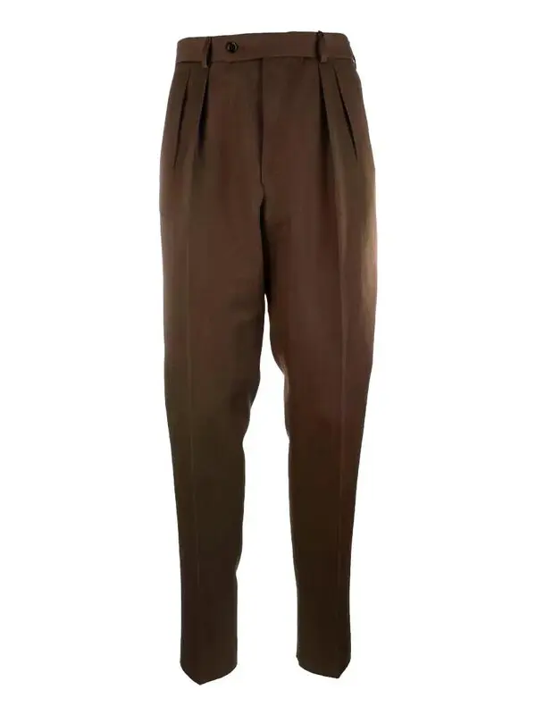 GABRIELE PASINI Pleated Trousers - Brown