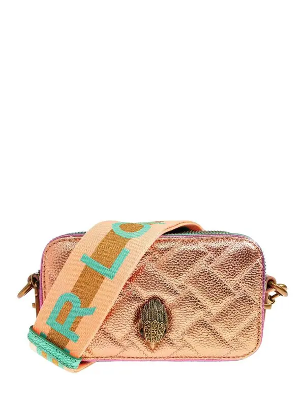Kurt Geiger Small Kensington Quilted Cross Body Bag - Orange