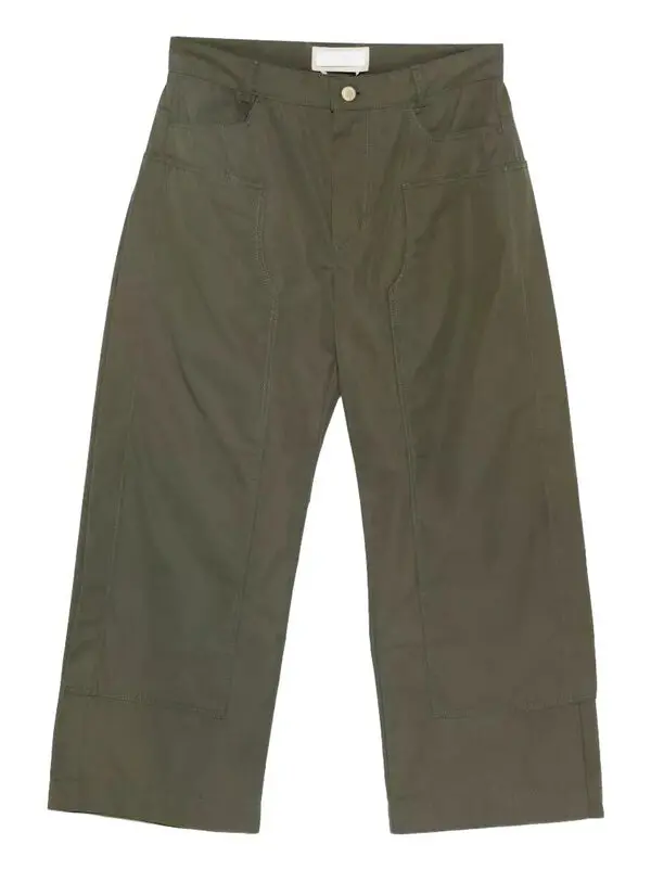 LITKOVSKA Patch Wide Trousers - Green