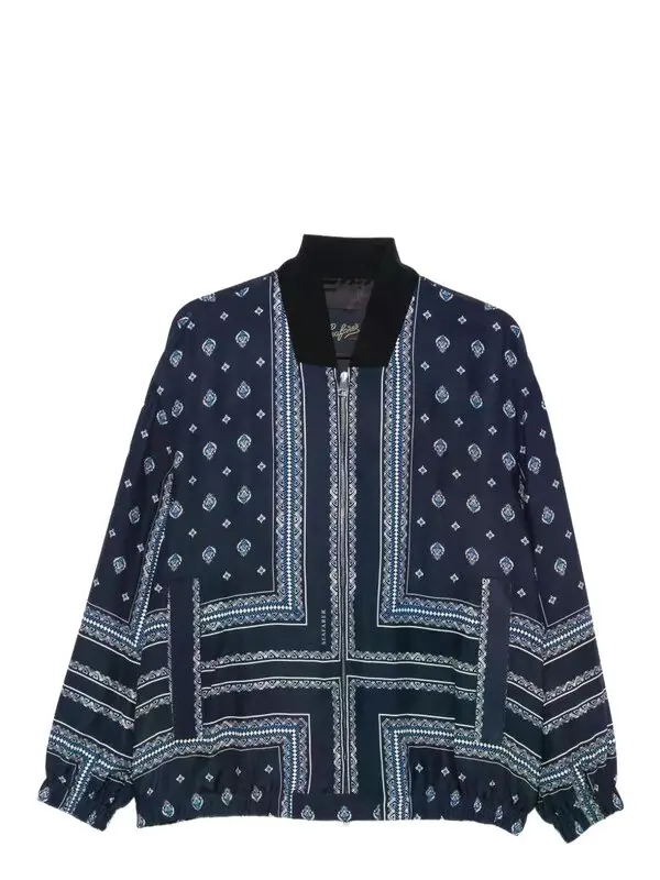 Seafarer Patterned Oscar Jacket - Blue