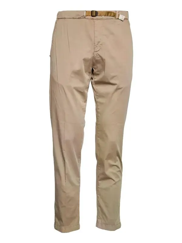 WHITE SAND Satin Drawstring Trousers - Neutrals