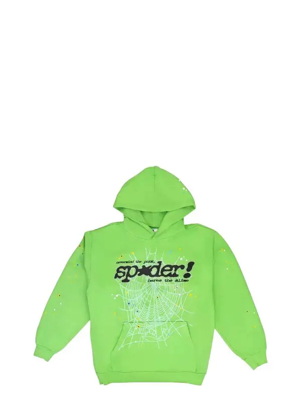 SP5DER Stadium Punk V2 Slime Hoodie - Green