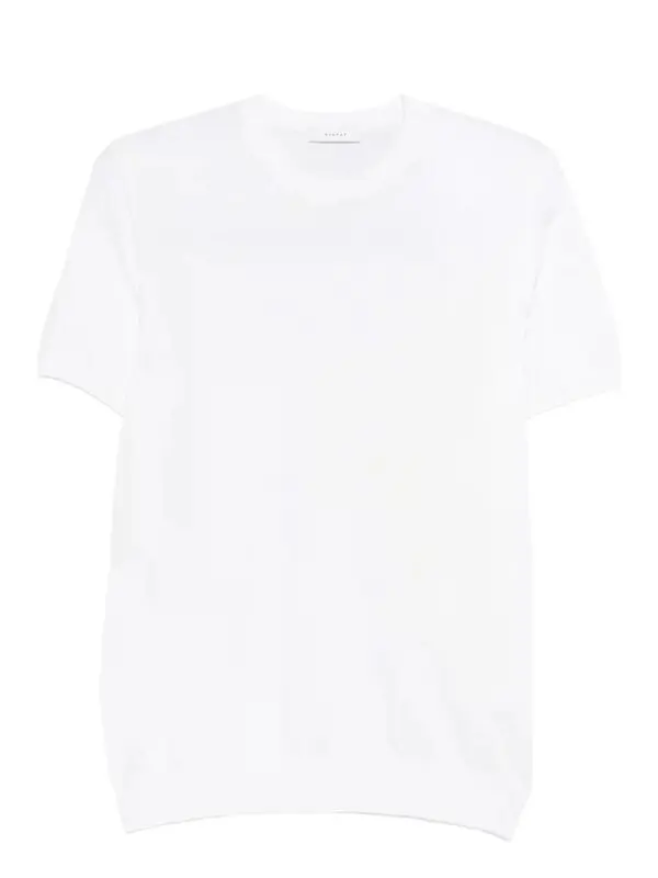 DIKTAT Fine-knit T-shirt - White