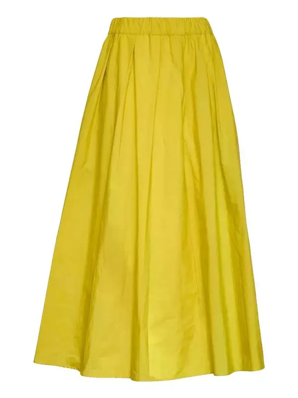 Apuntob Elastic Waist Skirt - Yellow