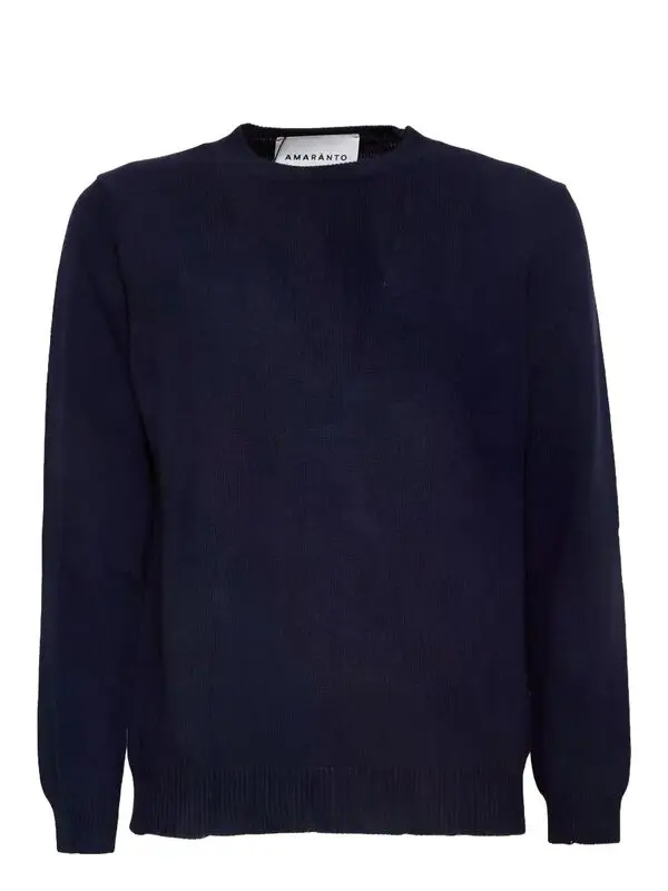 AMARANTO Long-sleeved Sweater - Blue