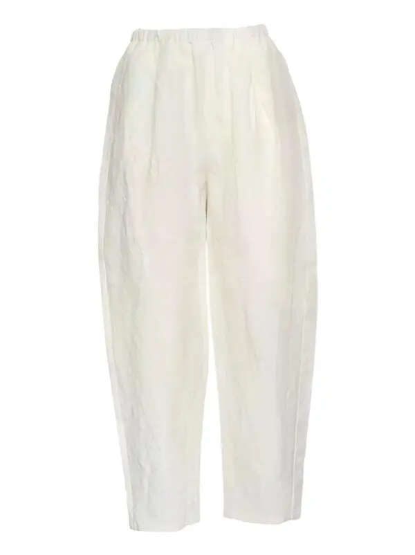 Apuntob Elastic Waist Trousers - White