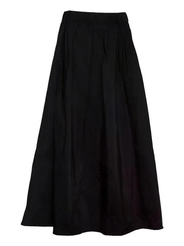 Apuntob Elastic Waist Skirt - Black