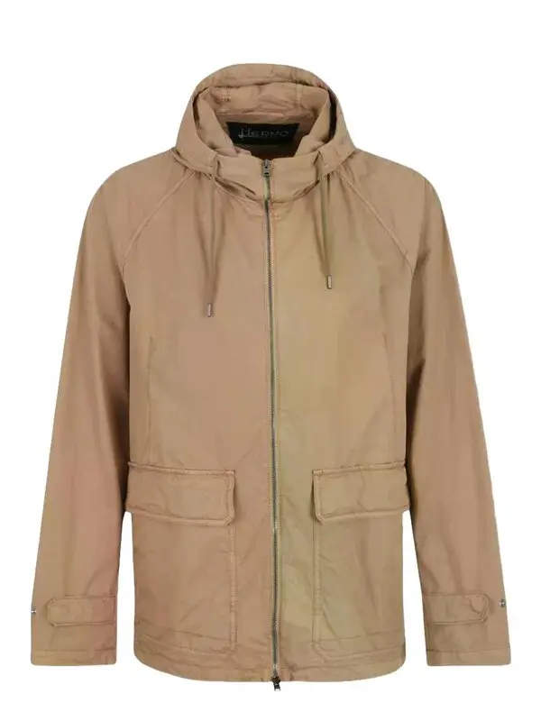 Herno Hooded Jacket With Pockets - Neutrals