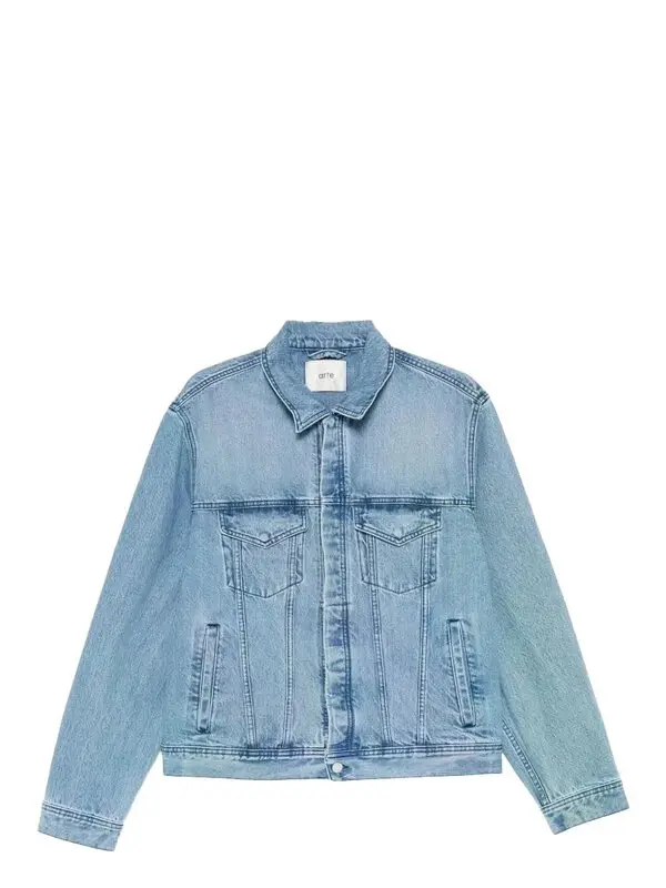 ARTE ANTWERP Bleached Denim Trucker Jacket - Blue