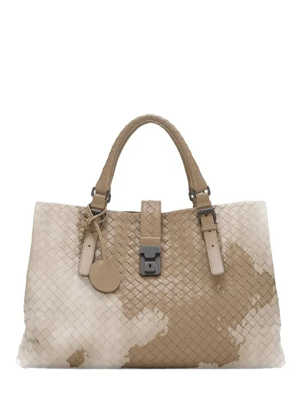 Bottega Veneta Intrecciato Roma Tote - Brown