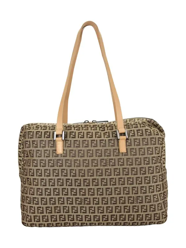 Fendi Zucchino Tote - Beige