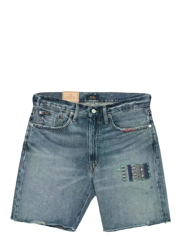 Polo Ralph Lauren Patchwork Denim Shorts - Blue