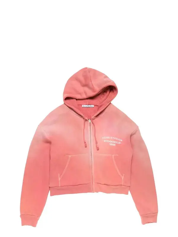 Acne Studios Hooded Zip-up - Red