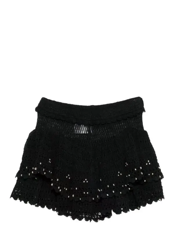 Isabel Marant Beaded Mini Skirt - Black