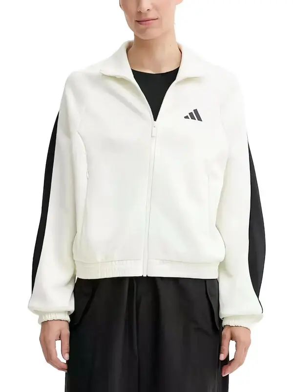 Adidas Logo Zip Sweatshirt - Neutrals