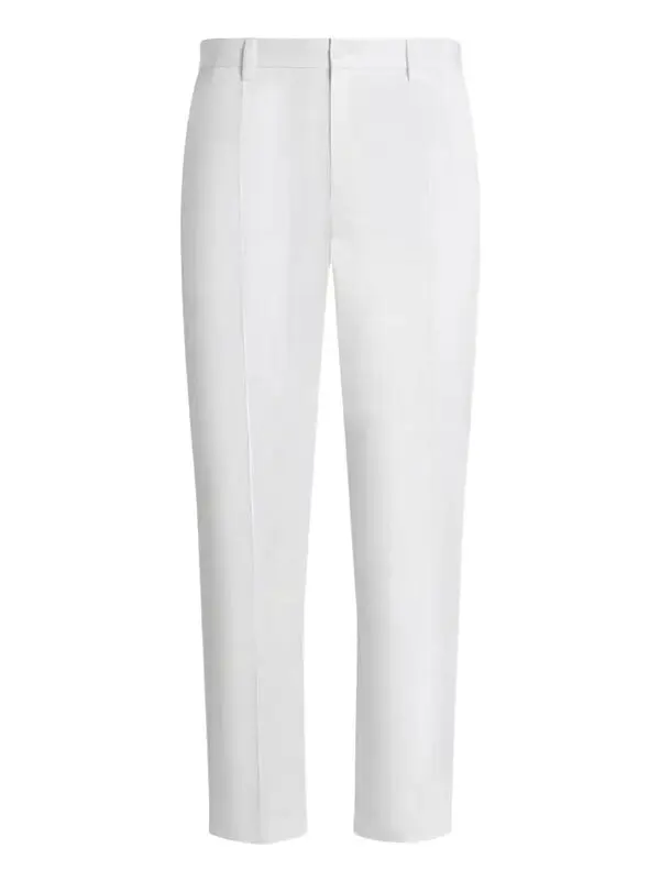 Dolce & Gabbana Cotton Gabardine Trousers - White
