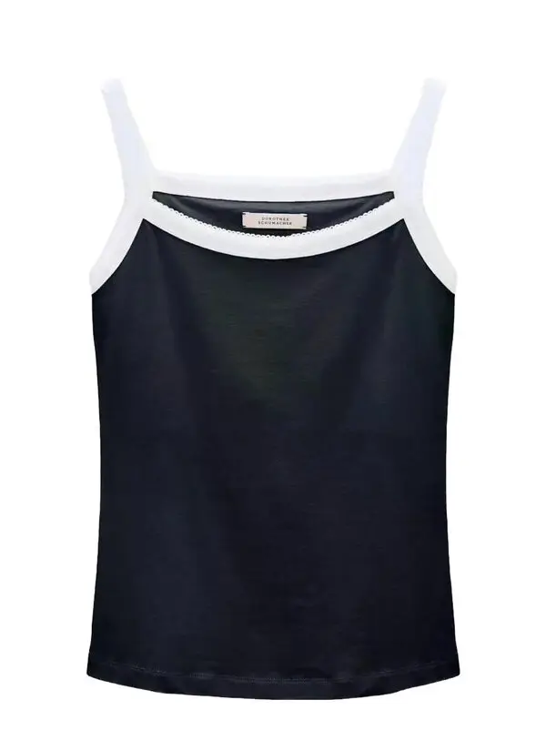 Dorothee Schumacher Contrast Trim Camisole - Blue