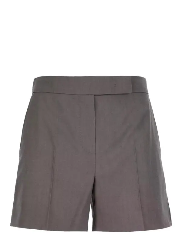 Max Mara Wool Button Shorts - Grey