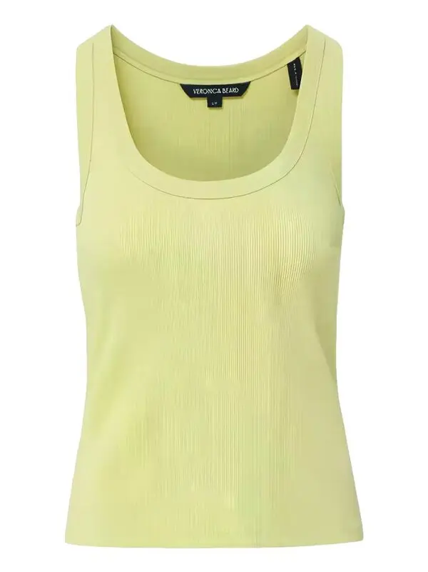 Veronica Beard Birke Ribbed Tank - Green