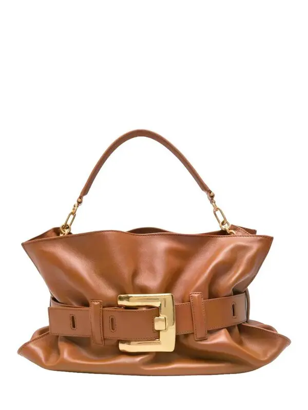 Balmain Buckle-chain Tote Bag - Brown