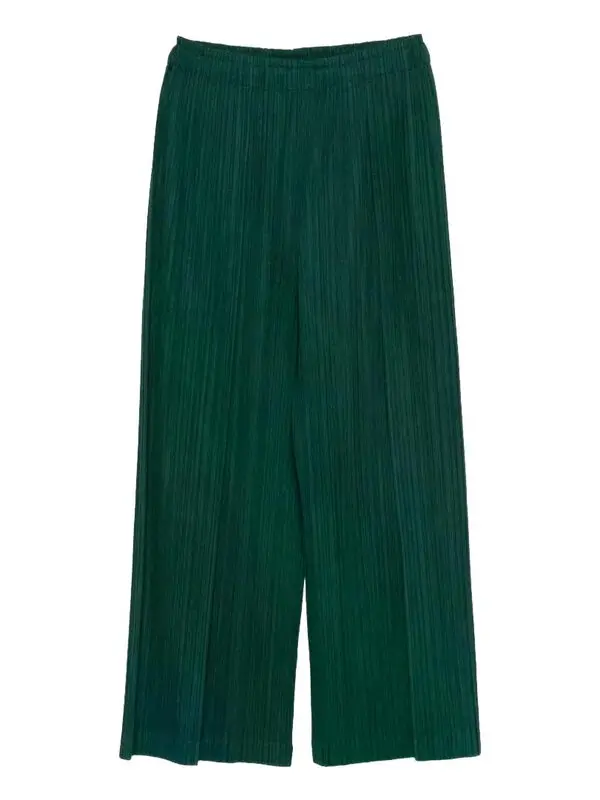 Issey Miyake Pleated Trousers - Green