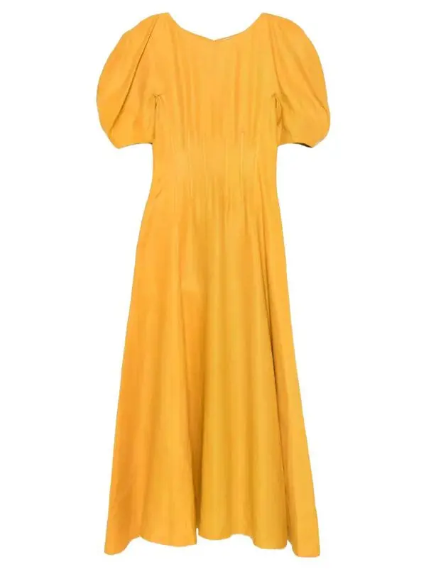 Gabriela Hearst Puffed-sleeve Maxi Dress - Yellow