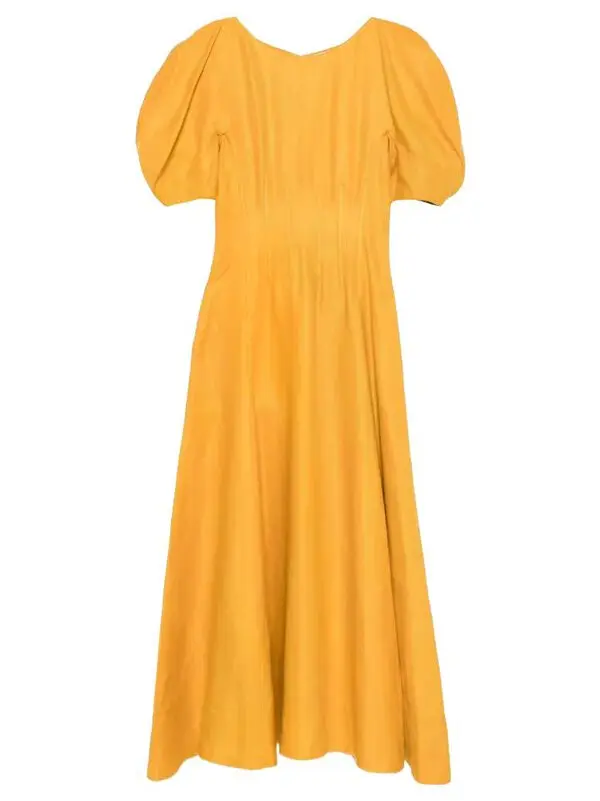Gabriela Hearst Puffed-sleeve Maxi Dress - Yellow