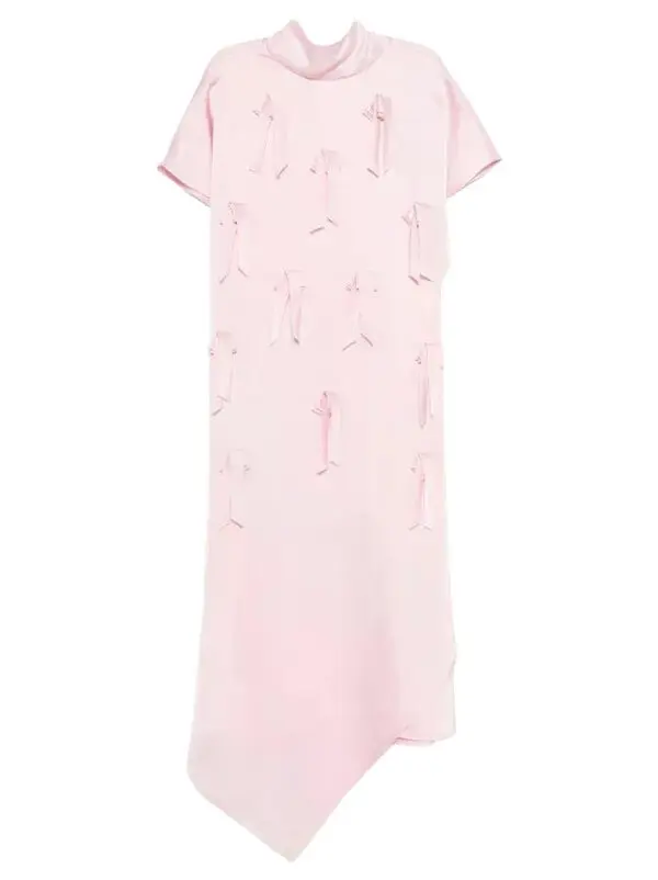 ISABELLE BLANCHE Asymmetric Midi Dress - Pink