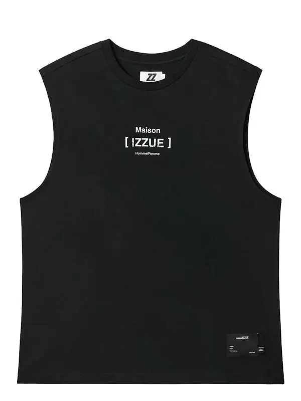 Izzue Logo-print Tank Top - Black