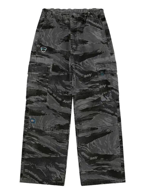 AAPE BY *A BATHING APE Camouflage Flap-pocket Trousers - Grey