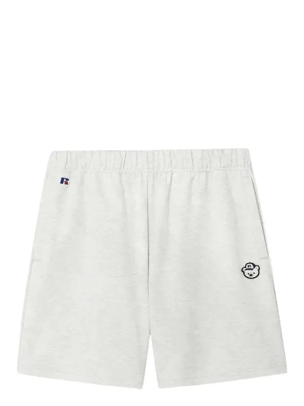 CHOCOOLATE Bear-motif Track Shorts - Grey
