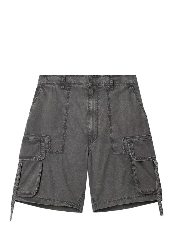 Izzue Flap-pocket Cargo Shorts - Grey