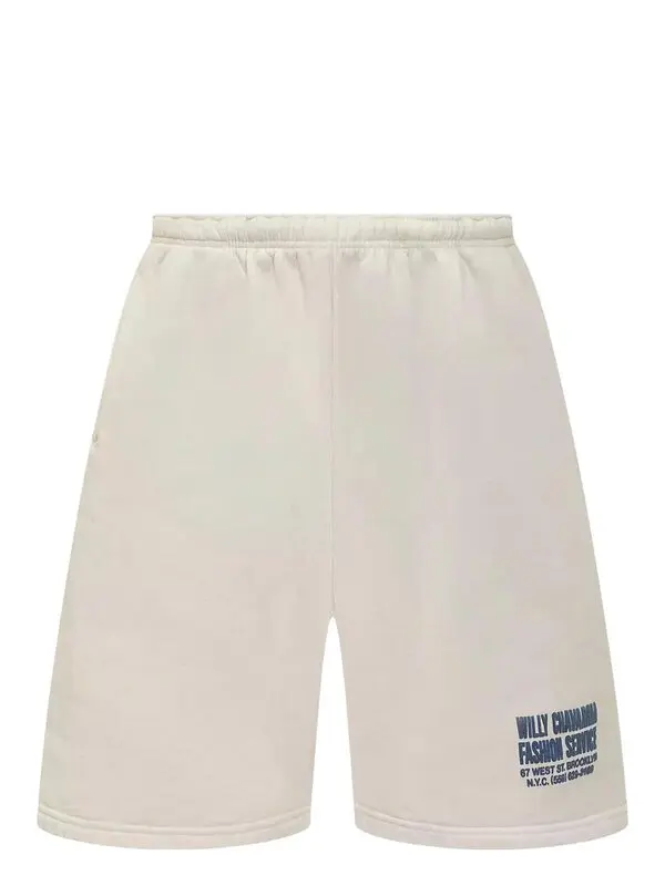 WILLY CHAVARRIA Side-pocket Drawstring Shorts - White