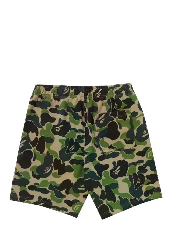 A BATHING APE Camouflage Pattern Track Shorts - Neutrals